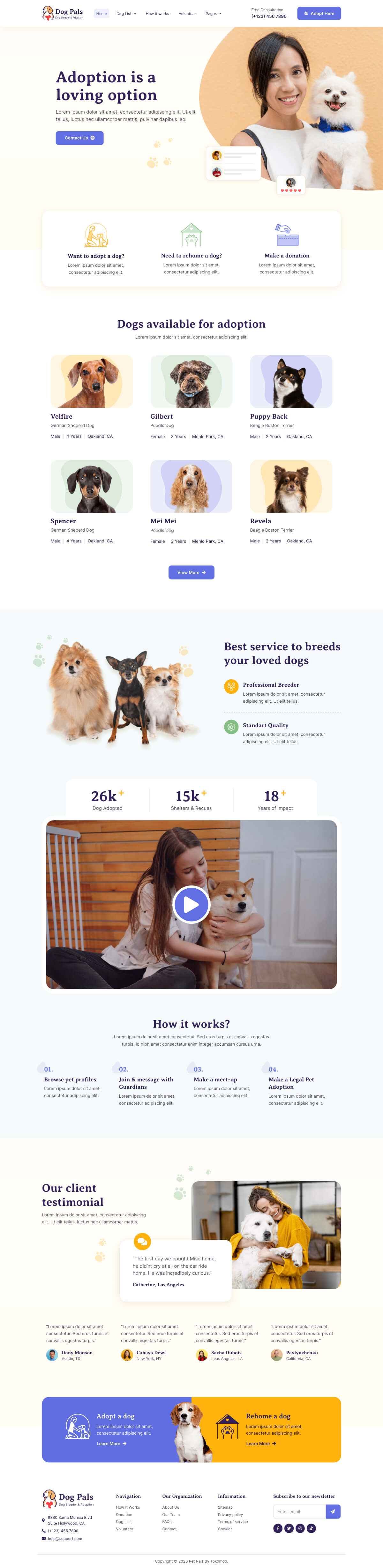 Dog Pals - Dog Breeder & Adoption Elementor Template Kit by tokomoo